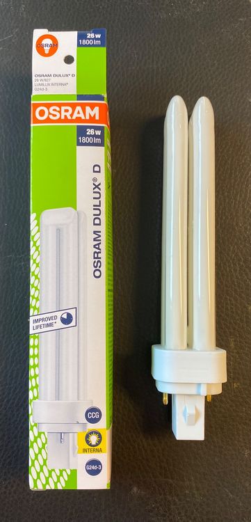 20 Stk. - Osram Dulux D 26W/827 G24D-3 2pin Lumilux Interna (Neu ...