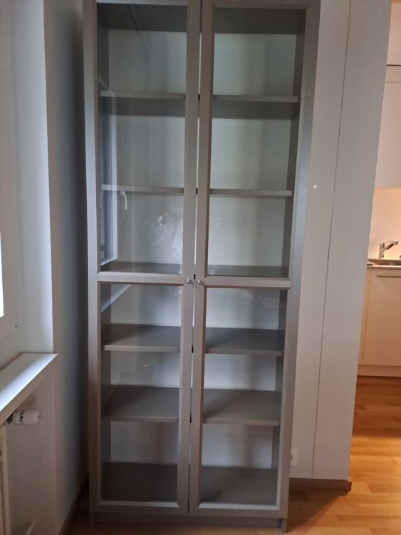 IKEA BILLY Metallic Glasvitrine in gutem Zustand | Kaufen auf Ricardo