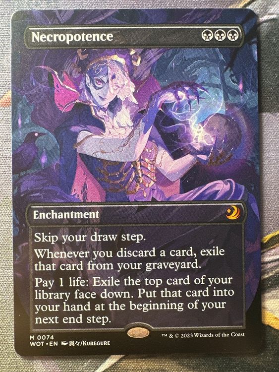 Necropotence Variant 0074 Wilds of Eldraine (Neu (gemäss Beschreibung ...
