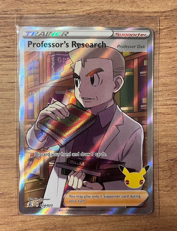 Professor’s Research FULL ART 24/25 Pokemon 25 Celebrations (Neu ...