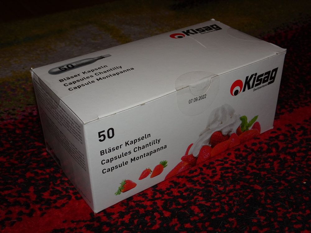 Kisag 50er Pack Rahmbläser Kapseln (Neu und originalverpackt) in Dietikon für CHF 18 – mit ...