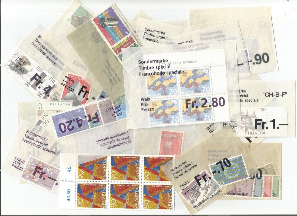 ** SCHWEIZ - FRANKATURWARE FÜR 50,60 CHF ** | Kaufen auf Ricardo