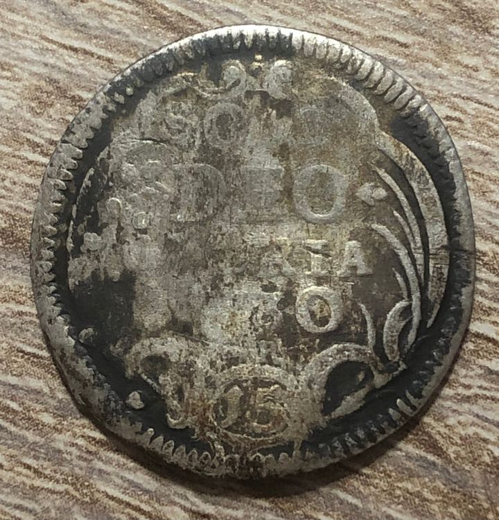 15 Kreuzer 1730 – Stadt St. Gallen – sehr schlechte Erhalt. (Gebraucht ...