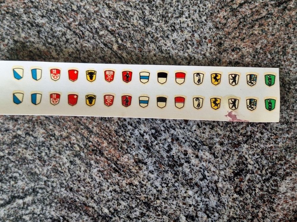 Märklin HO. 15 Écussons des cantons Suisse pour locomotive (Neuf (Voir ...