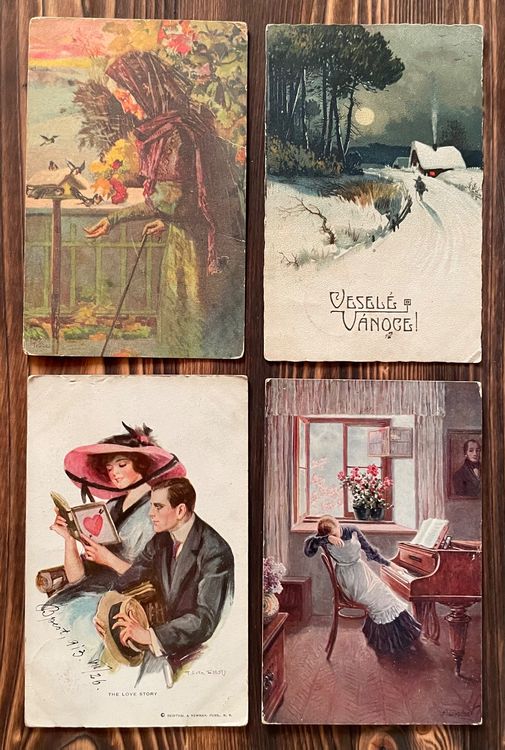 Lots, 4 alte Post-Ansichtskarten (Gebraucht) in Andwil SG für CHF 3.6 – mit Lieferung auf ...