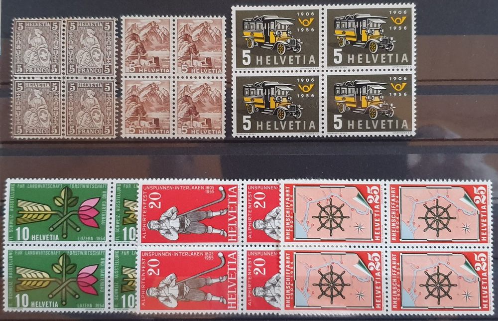 Freimarken Viererblock Restlos ** (Gebraucht) in Courtepin für CHF 1.2 – mit Lieferung auf ...