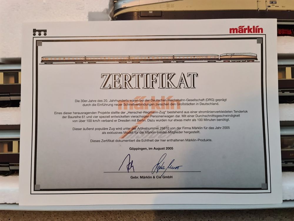 Märklin Zugpackung Henschel-Wegmann Nr.26610 MFX | Kaufen auf Ricardo