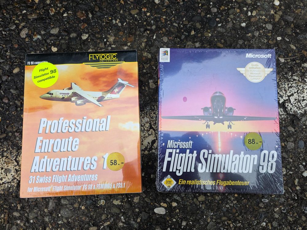 Microsoft Flight Simulator 98 und Enroute Adventures 1 Pc (Neu und ...