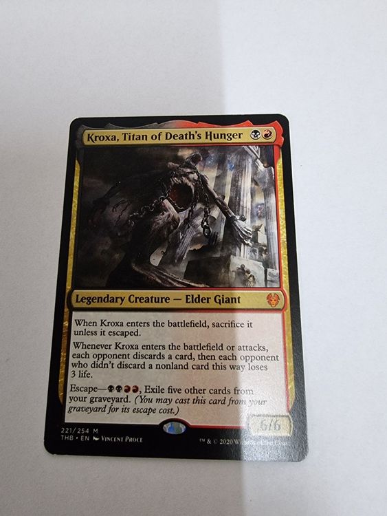 MTG Karte Kroxa Titan of Death s Hunger (Nuovo (secondo la descrizione ...