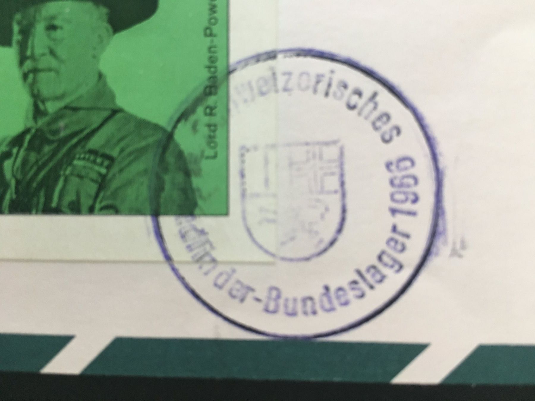 1966 Pfadfinder Vignette auf Brief MOVA-Bula Stempel 2022 (Neu (gemäss Beschreibung)) in ...
