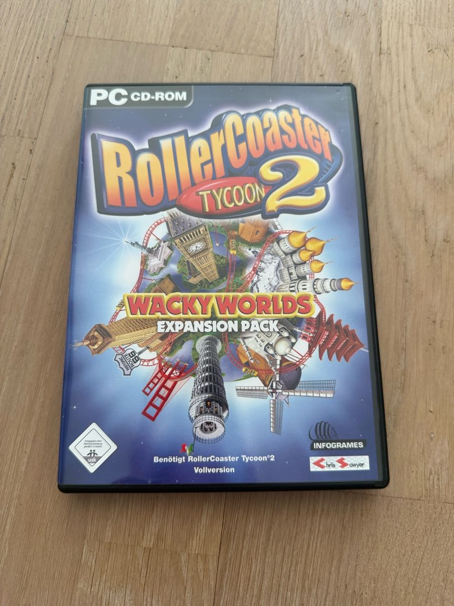 RollerCoaster Tycoon 2 + Wacky Worlds Expansion PC CD (Gebraucht) in ...