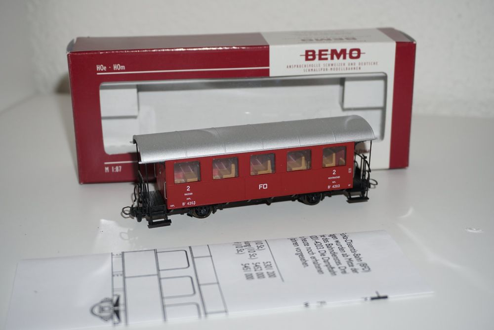 BEMO 3239 213 - FO Zweiachser B 4203 2.Klasse H0m (Gebraucht) in Matten b. Interl für CHF 33 ...