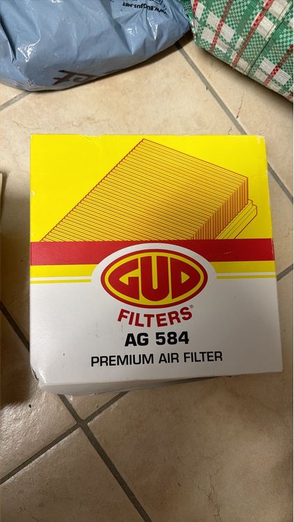 Zwei neue GUD Filters AG 584 Premium Luftfilter für Ihr Auto (Neu und ...