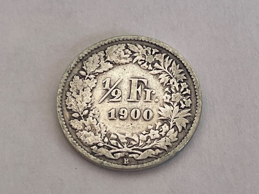 Superbe pièce ½ Fr HELVETIA 1900 en Argent | Kaufen auf Ricardo
