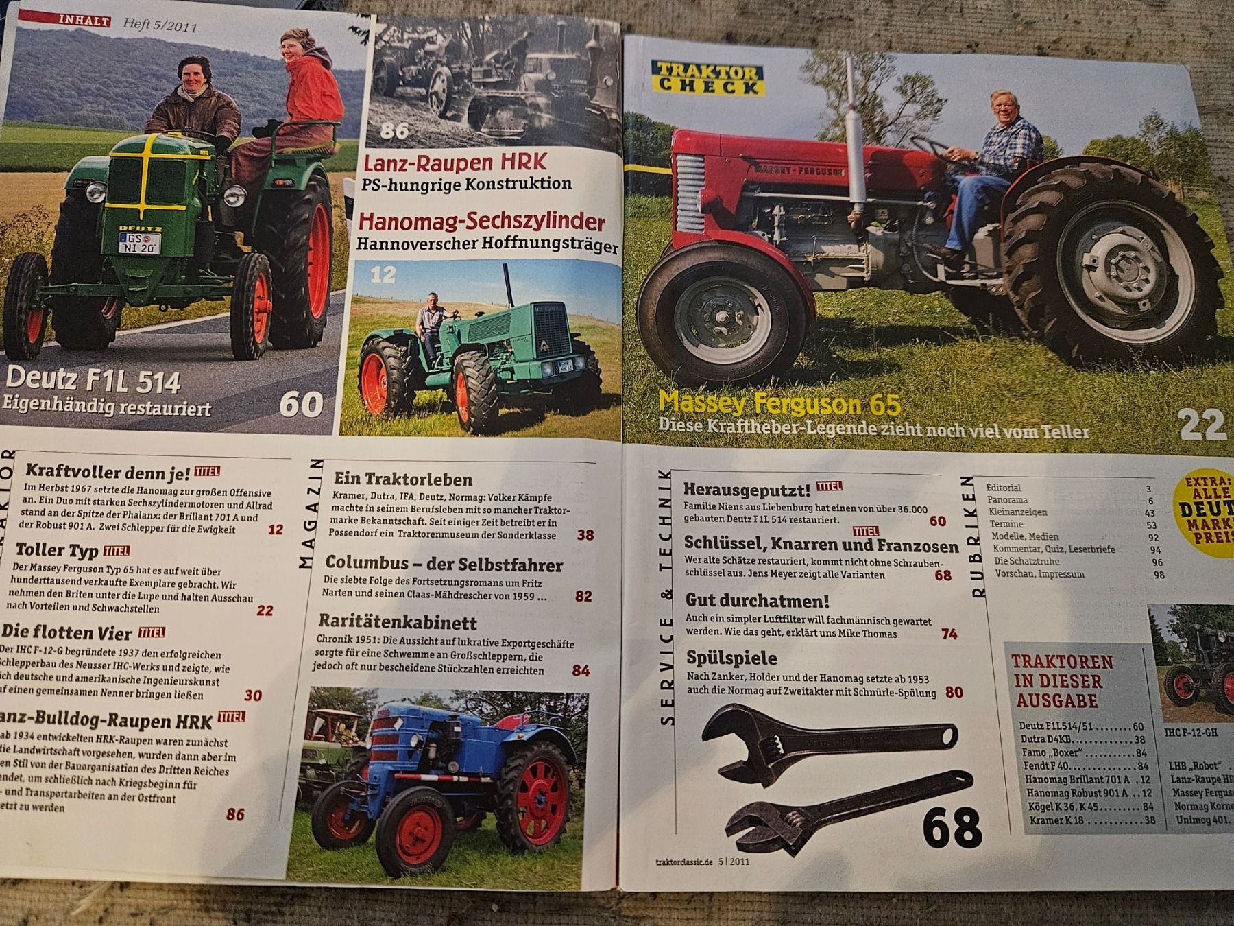 Traktor Classic 5/11Hanomag 700 Ferguson 65 IHC F12 Deutz xa (Gebraucht ...