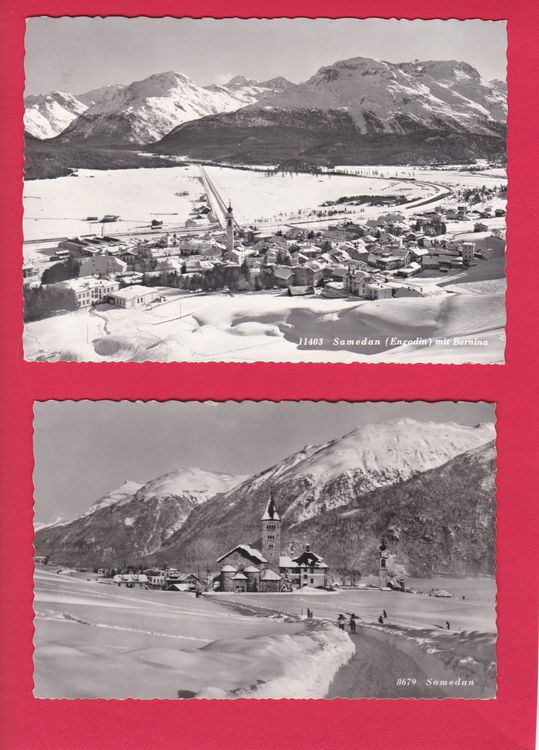 10 Ansichtskarten Samaden Samedan ab 1916 (Gebraucht) in Oberhelfenschwil für CHF 9 – mit ...