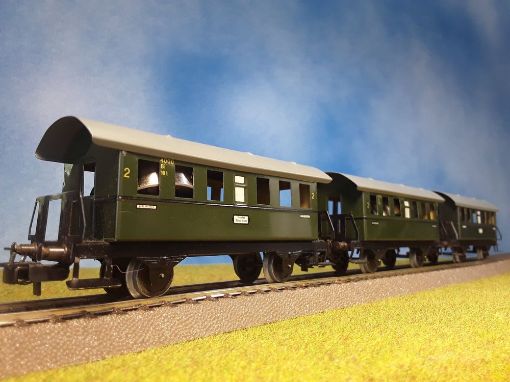 3 x Märklin 4000 _ Personenwagen Zug _ blech _ OVP _ Spur H0 (Gebraucht ...