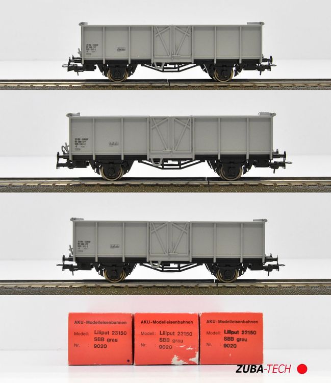 3x Aku Hochbordwagen der SBB H0 GS mit OVP (Gebraucht) in St. Gallen für CHF 29 – mit Lieferung ...