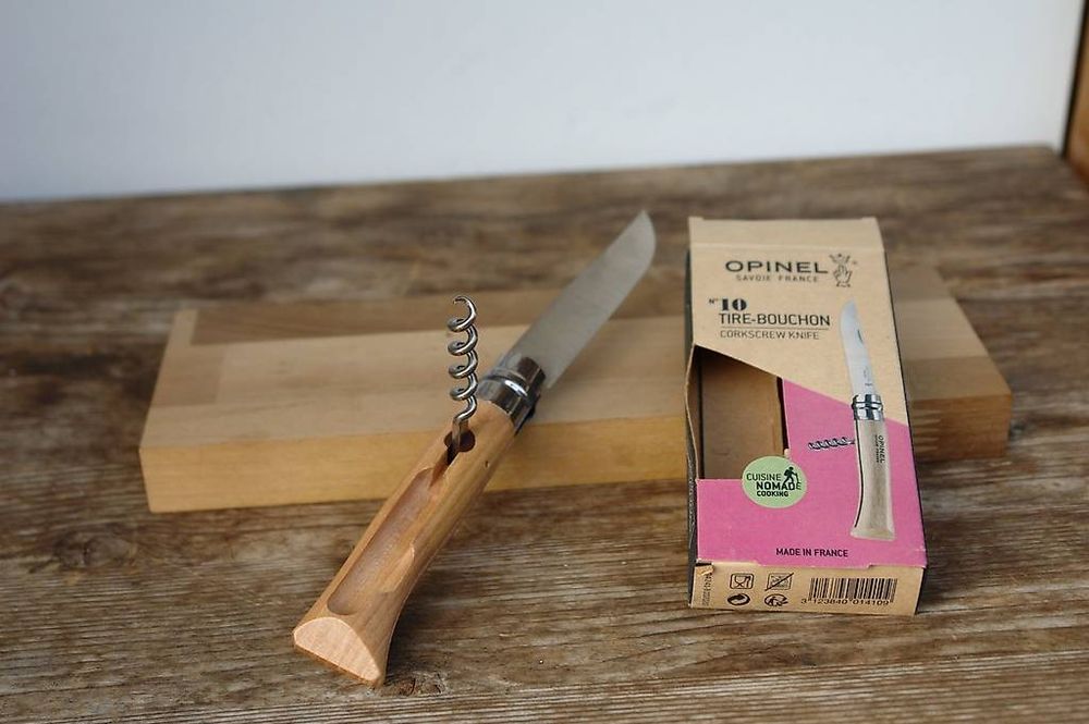 Opinel No. 10 in INOX mit Zapfenzieher (Neu und originalverpackt) in ...