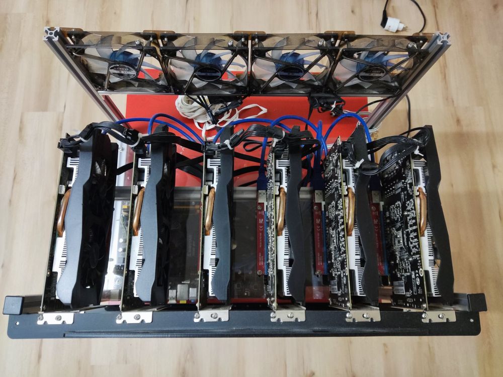 Mining rig 6x NVIDIA P106-100 – Prêt à miner – Très bon état (Gebraucht ...