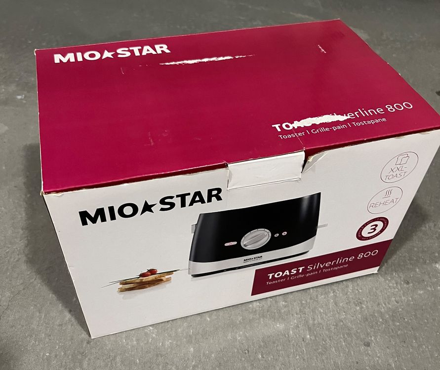 Toaster Miostar Toast Silverline 800, Wie neu | Kaufen auf Ricardo