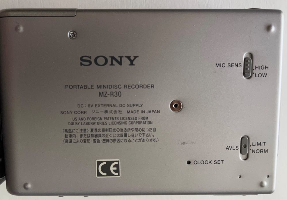 Sony MiniDisc MZ-R30 Silver (Gebraucht) in Fehraltorf für CHF 49 – mit ...