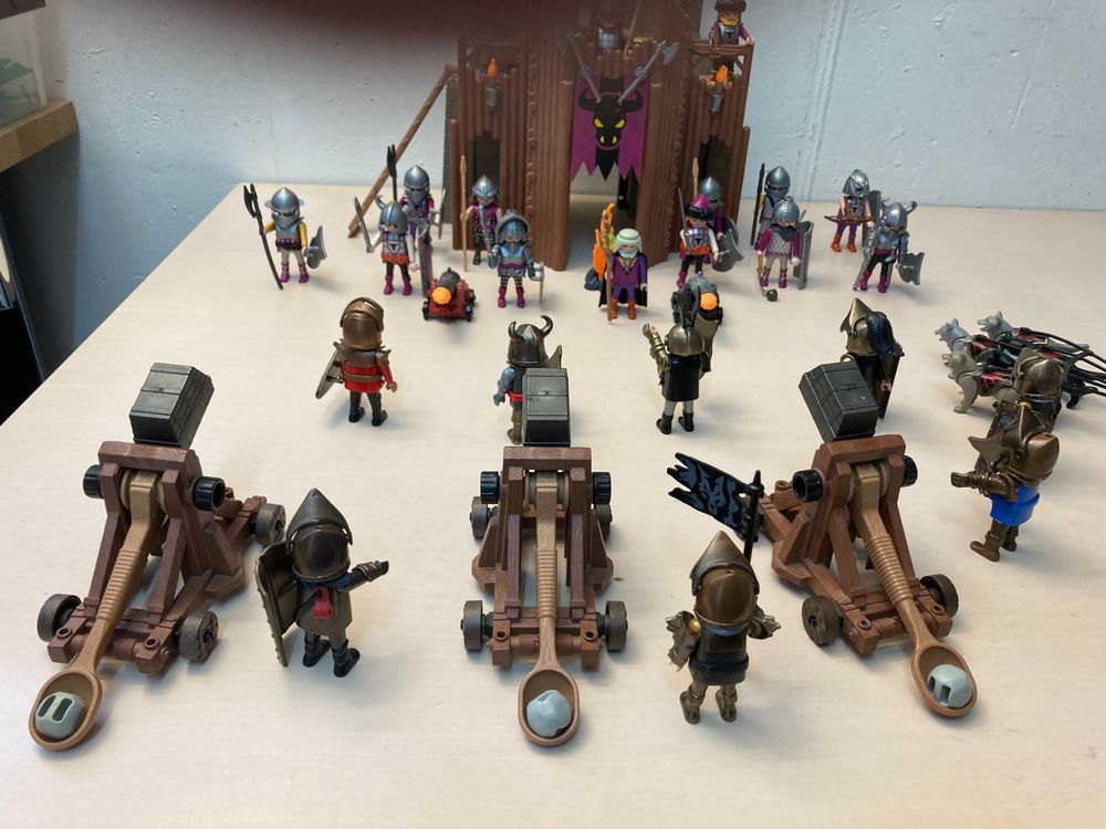 Playmobil Ritterburg Barbaren Steinschleudern viele Figuren (Neu (gemäss Beschreibung)) in ...