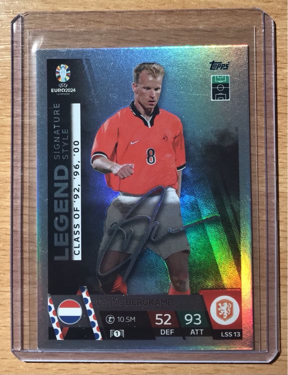 TOPPS MATCH ATTAX EURO 2024 LEGEND DENNIS BERGKAMP (Neu (gemäss ...