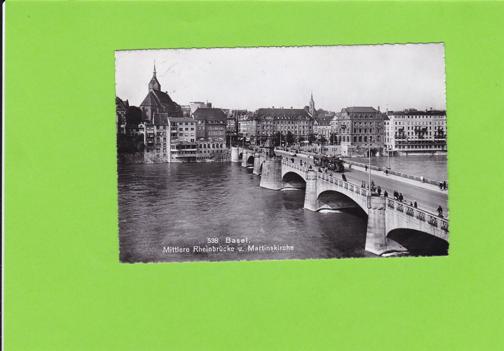 Basel. Mittlere Rheinbrücke | Kaufen auf Ricardo