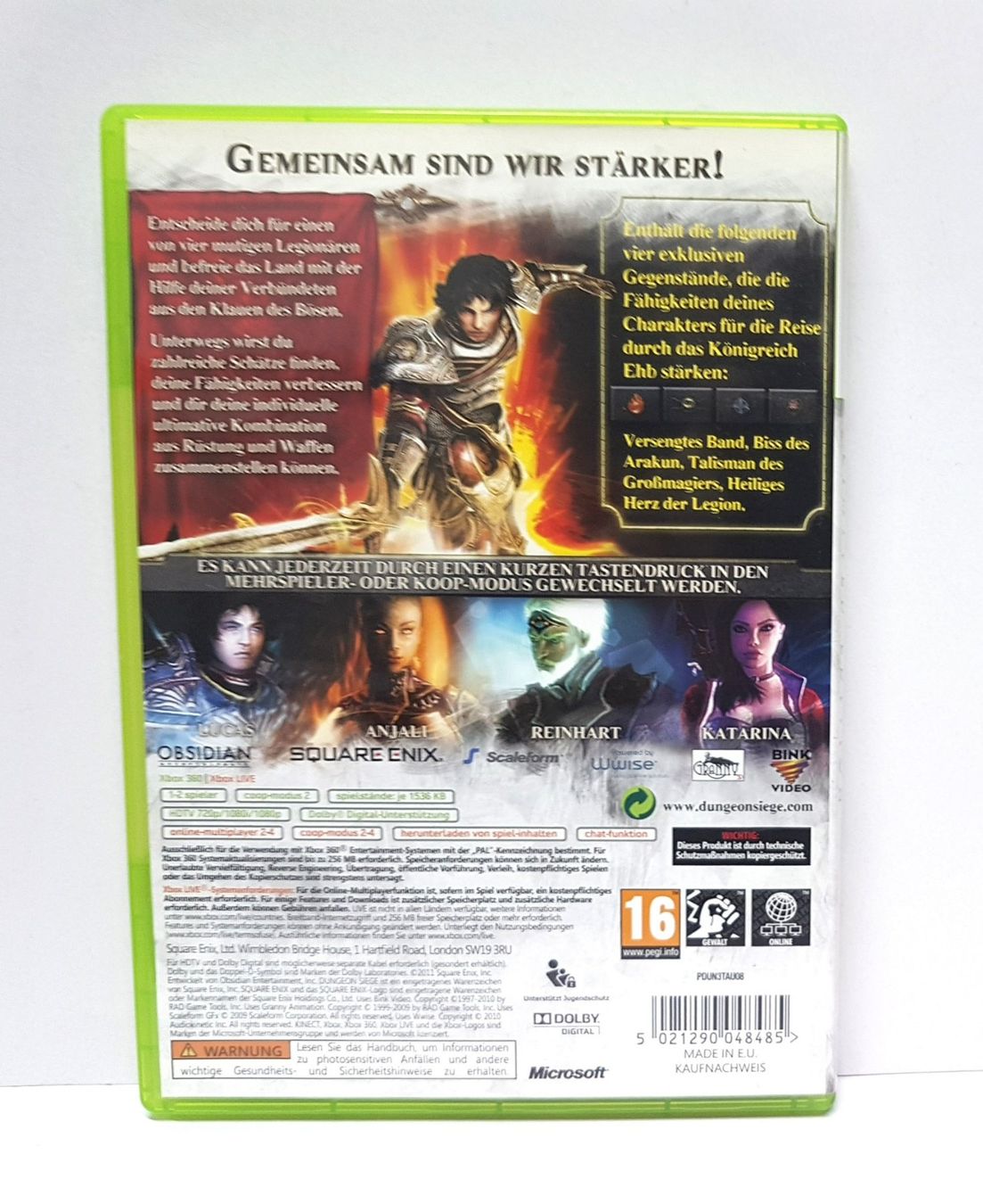 Dungeon Siege 3 die Reise durch das Königreich Ehb Xb 360 (Gebraucht ...