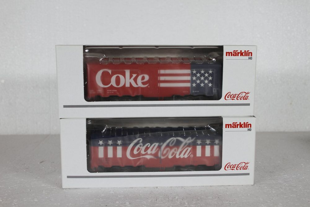 Märklin 45686 Coca Cola Güterwagen-Set "US Kühlwagen" USA (Neu und ...
