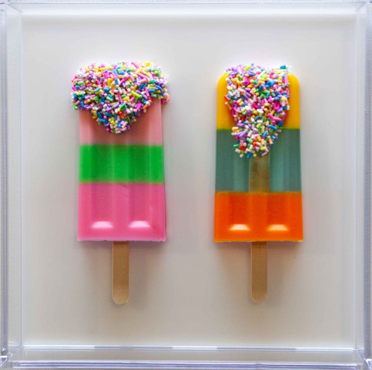Gemälde, Pop Art, Eis am Stiel , Resinart, Unikat | Kaufen auf Ricardo