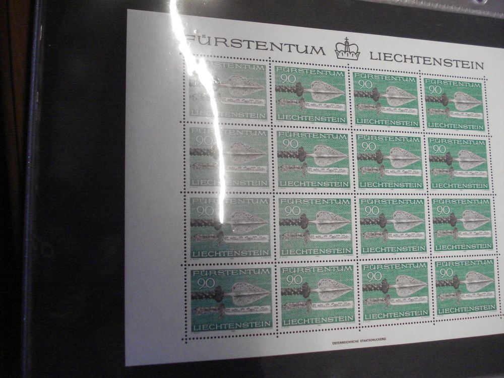 Liechtenstein 1980 Bogensatz ** und ET-o, Waffen (Gebraucht) in Niederwil AG für CHF 1.6 – mit ...