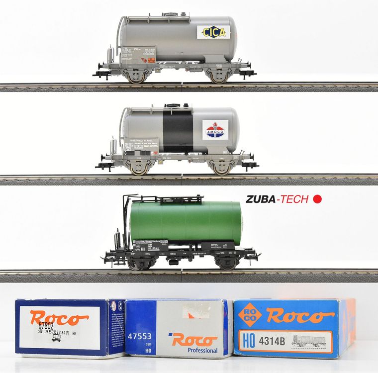 Roco 3x Kesselwagen der DB/SBB H0 GS mit OVP (Gebraucht) in St. Gallen ...