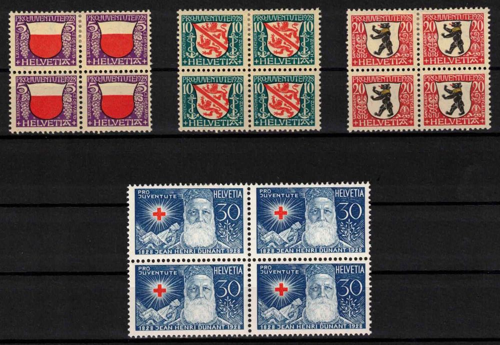 Pro Juventute 1928 im 4er-Block **/* (Neu (gemäss Beschreibung)) in Nuglar für CHF 2 – mit ...