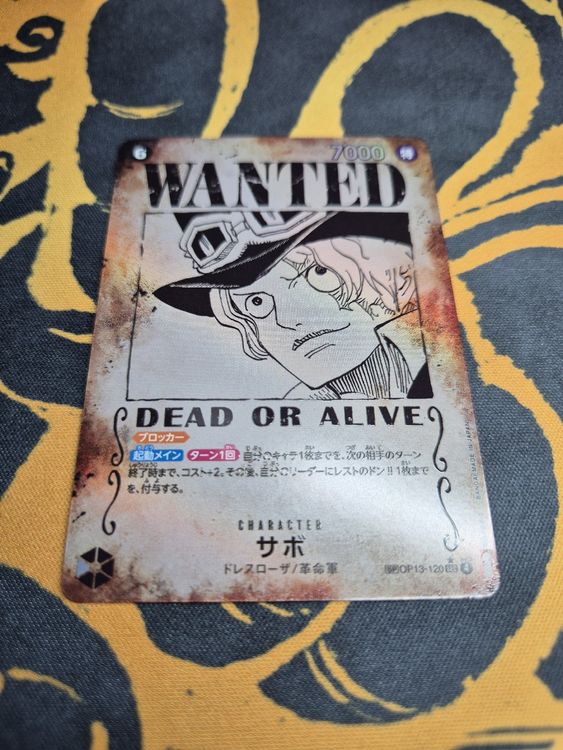 One Piece Card Sabo ☆SP☆ Wanted OP13-120 SEC☆ JP (Neu (gemäss ...