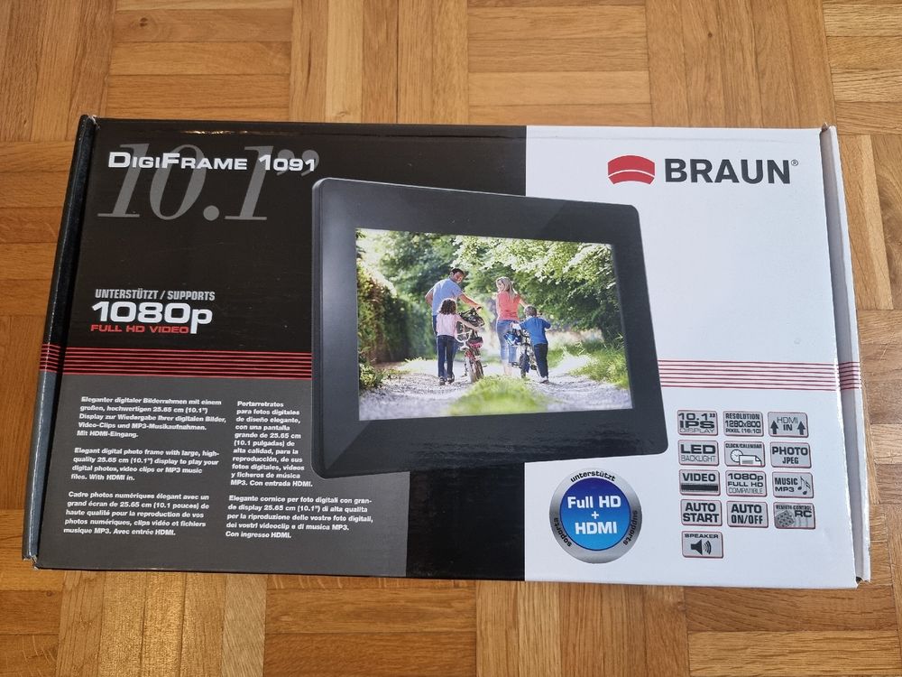 BRAUN DIGIFRAME SCHWARZ - Full HD - Offer | Kaufen auf Ricardo
