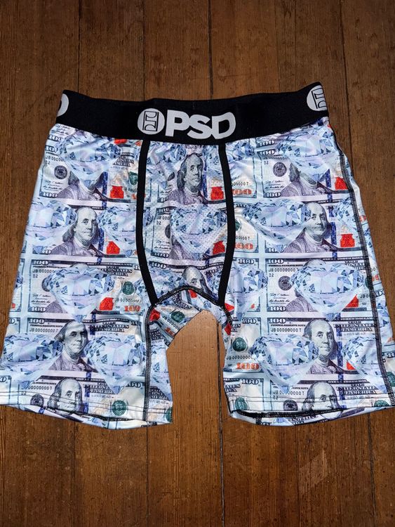 psd diamond blue benjamin franklin 100$ dollar bill boxer L (Neu und ...