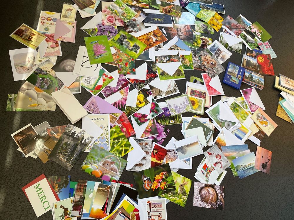 300 Grusskarten / Schreibkarten gem. Sammlung Konvolut (Neu (gemäss Beschreibung)) in ...
