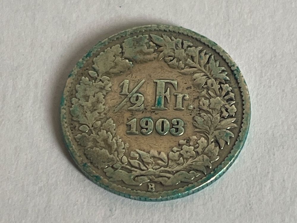 Superbe pièce ½ Fr HELVETIA 1903 en Argent | Kaufen auf Ricardo