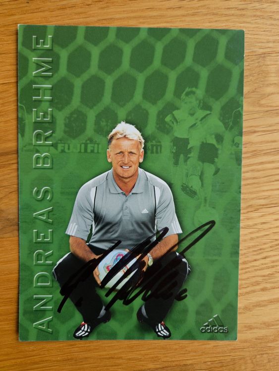 Handsignierte Andreas Brehme Autogrammkarte (Gebraucht) in Gams für CHF 7 – mit Lieferung auf ...
