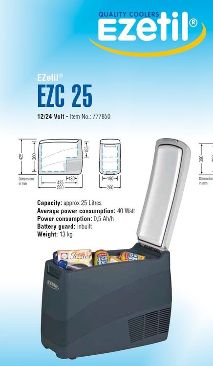 Ezetil EZC 25, Kompressorkühlbox / Glacière à compresseur (Gebraucht ...