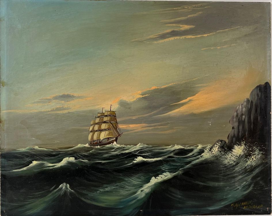 Meer und Schiff Wunderschöne Gemälde Signiert. (Gebraucht) in Neuhausen am Rheinfall für CHF 10 ...