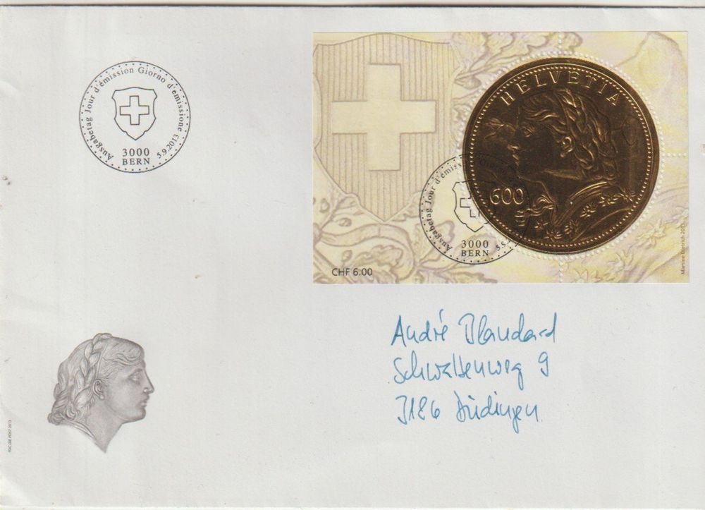 FDC 2013 Goldvreneli | Kaufen auf Ricardo