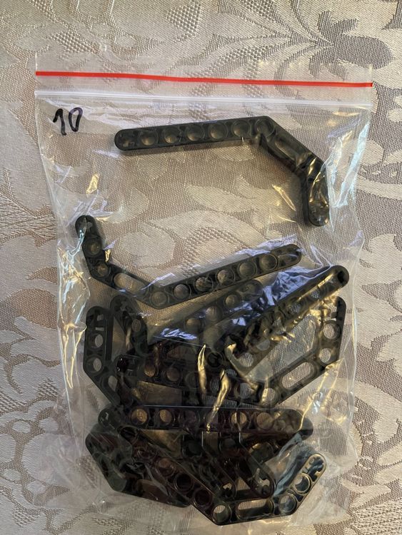 Lego 10 x Technic Liftarm Modified Bent 1 x 11.5 - 32009 (Gebraucht) in ...