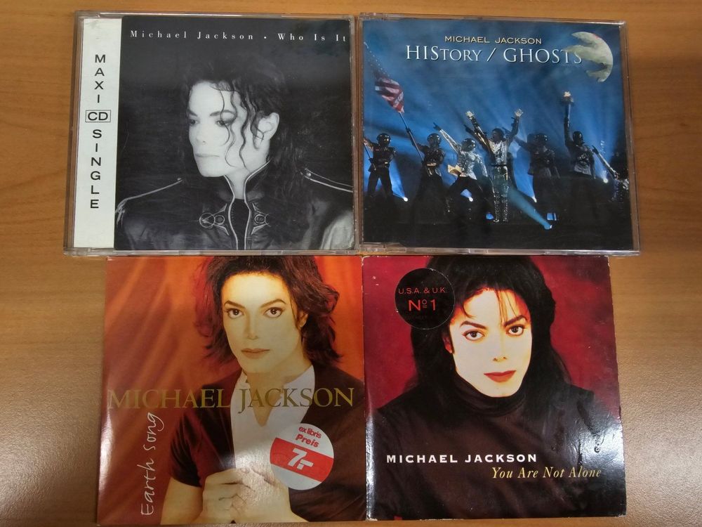4 Singles von Michael Jackson (Gebraucht) in Biberist für CHF 5 – mit ...