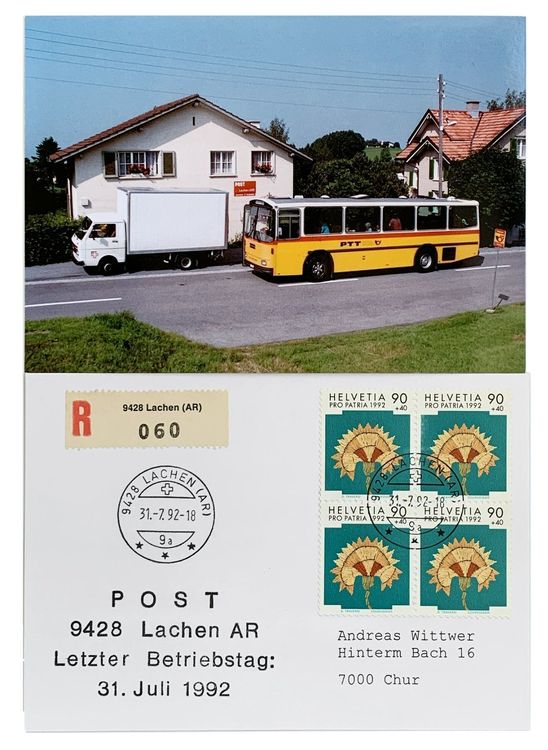 Lachen AR Walzenhausen Letzttag Post PTT Postauto Saurer RH (Neu (gemäss Beschreibung)) in Bern ...