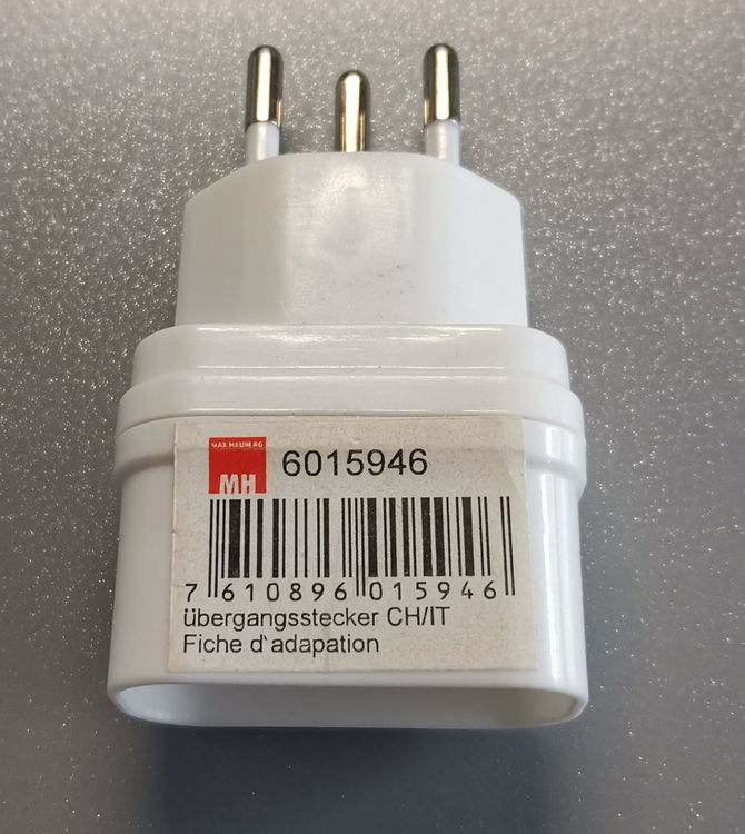 Adapter CH - ITA - Übergangsstecker, Fiche d'adaptation (Gebraucht) in ...