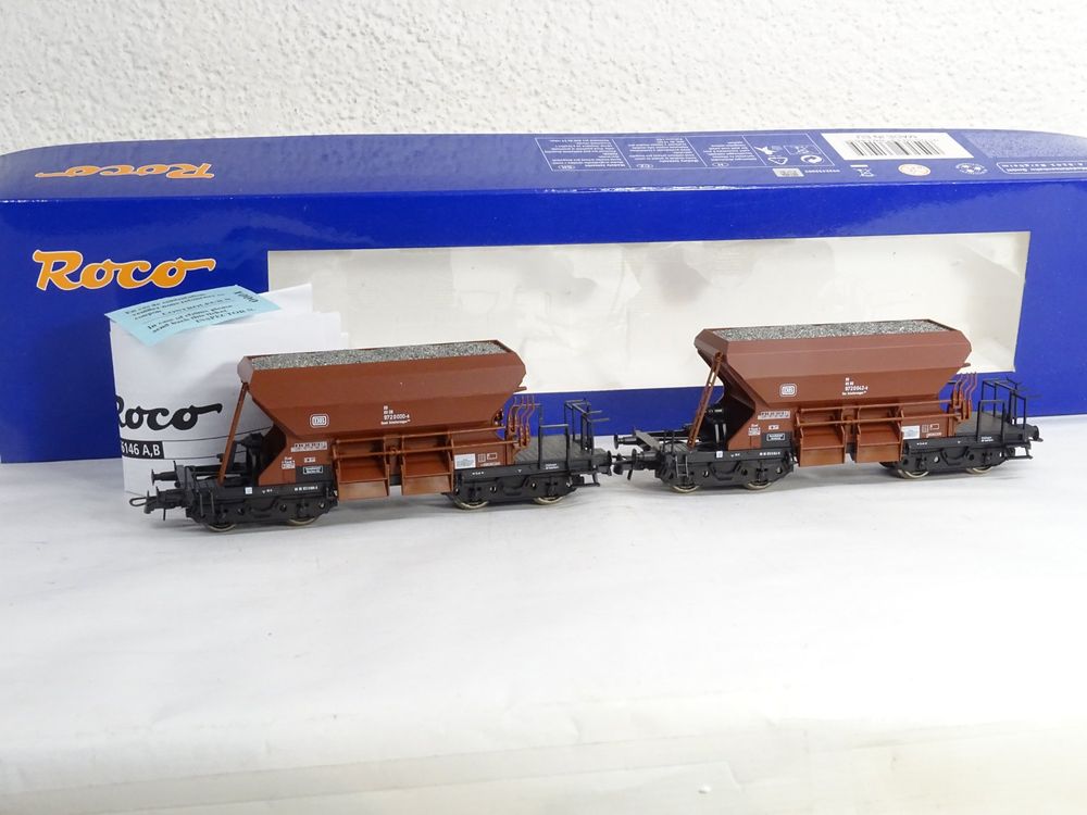 Roco 66146 Güterwagen Set 2 teilig, DB, H0,GS/DC,OVP (Neu und ...
