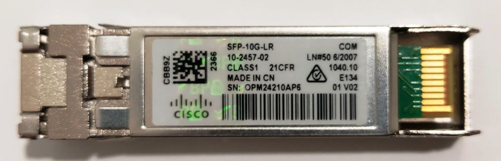 Cisco Transceiver Modules 10 Gbps, SFP-10G-LR, 10-2457-02 (Neu (gemäss Beschreibung)) in Höri ...